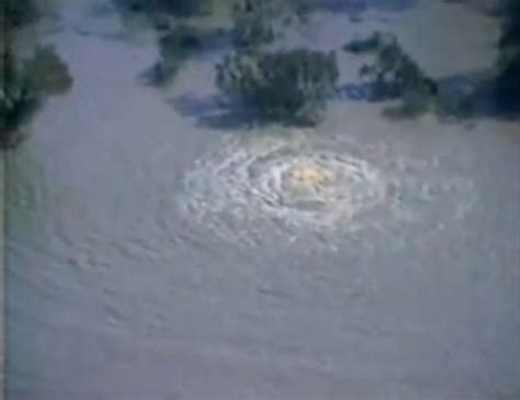 Whirlpool Created As Lake Peigneur Louisiana Drained Into The Immense