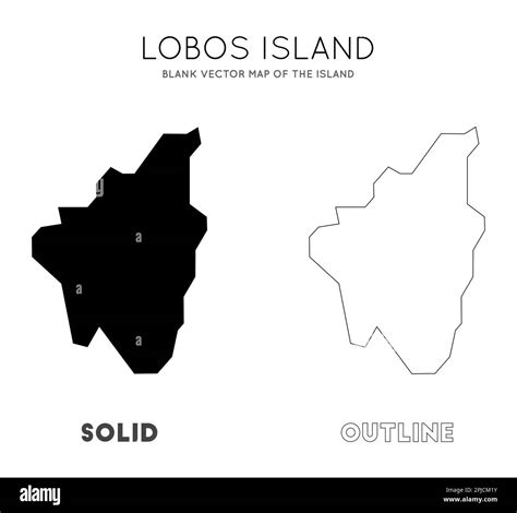lobos island map borders of lobos island for your infographic vector illustration stock vector