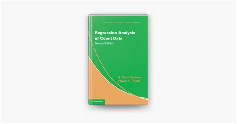 ‎regression Analysis Of Count Data Second Edition By A Colin Cameron And Pravin K Trivedi On