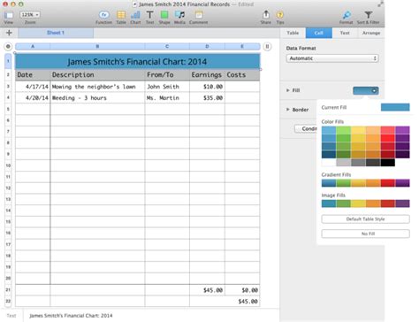 How To Make A Finance Chart In Numbers 15 Steps With Pictures
