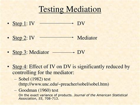 Ppt The Importance Of Testing Mediation And Moderation Powerpoint