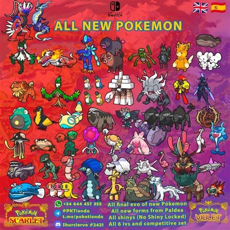 Complete Paldea Pokedex All New Shiny 🍊 Pokemon Scarlet Violet