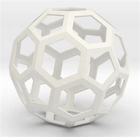 Lawal 173 Mm X 162 Mm X 175 Mm V2 Skeletal Truncated Icosahedron Shell