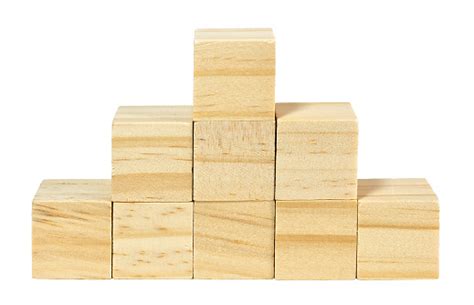 나무 블록은 피라미드 모양 비즈니스 개념으로 배열됩니다 0명에 대한 스톡 사진 및 기타 이미지 0명 갈색 개념 Istock
