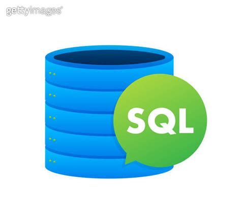 sql structured query language icon label internet security and