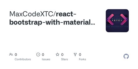 Github Maxcodextc React Bootstrap With Material Design Pro