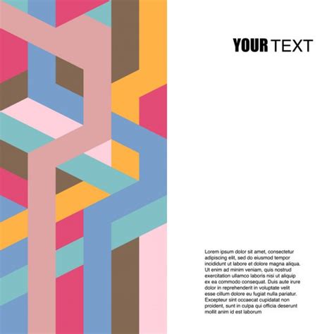 Abstract Colorful Triangle Pattern Background Cover Layout Magazine Brochure Poster