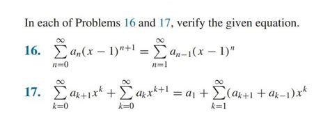 Solved In Each Of Problems 16 And 17 Verify The Given Chegg Com
