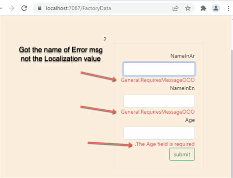 Localization Model Dataannotation In Aspnet Core 6 Mvc