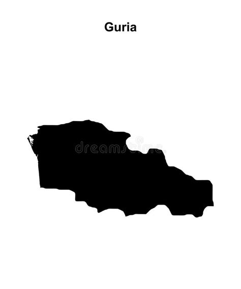 Guria Outline Map Stock Vector Illustration Of Contour 360428636