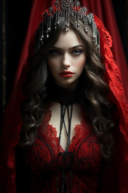 Vampire Princess Girl Ai Generative Premium Ai Generated Image