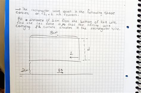 Solved To The Rectangular Wire Given In The Following Shape Chegg Com