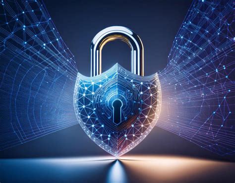Unlocking Digital Secrets Futuristic Abstract Illustration Of Privacy