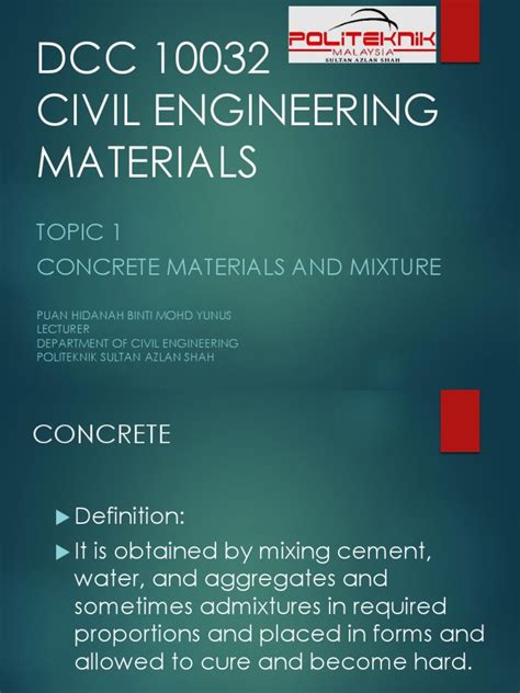 Concrete Material And Mixture Download Free Pdf Concrete Cement