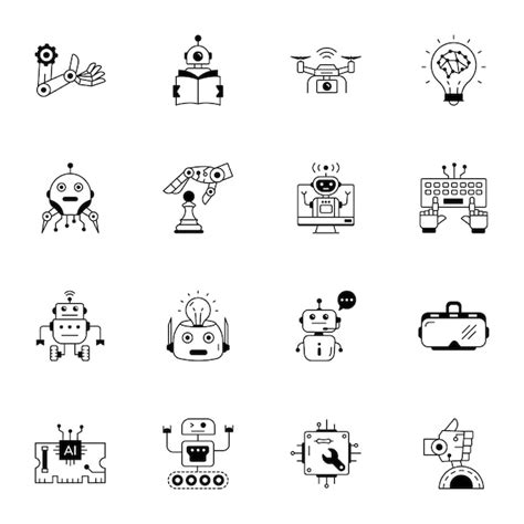 Premium Vector Artificial Intelligence Linear Ico