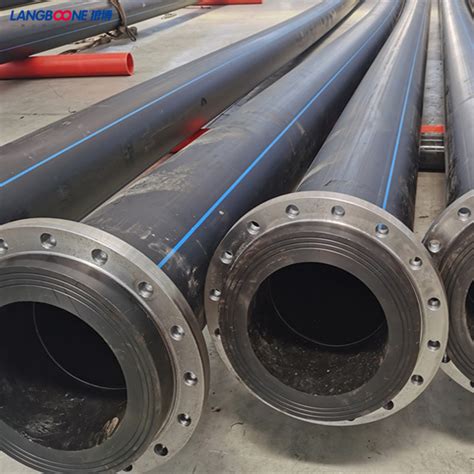 Pe100 Hdpe Dredge Pipe For Dredging Pe Solid Pipe With Ss304 Flange Pipe And Plastic Pipe