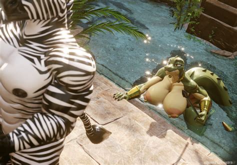 Rule 34 Abruna Character Anthro Big Breasts Breasts Crocodilian