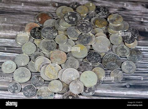 Old Saudi Arabia Money Coins Of Different Eras From The Kingdom Of Saudi Arabia Times Vintage