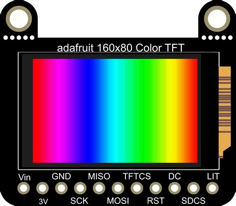 How To Use Adafruit 0 96in 160x80 Tft Display Pinouts Specs And Examples Cirkit Designer