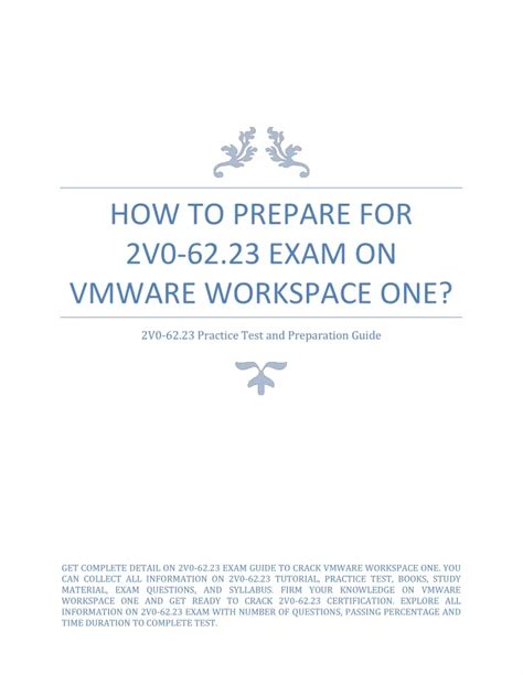 Ppt How To Prepare For 2v0 6223 Exam On Vmware Workspace One