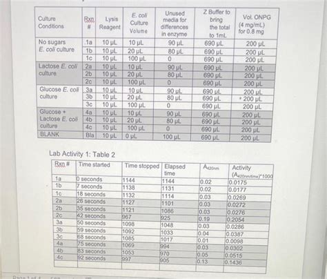 Create A Graph Of Your Results For Lab Activity Chegg Com