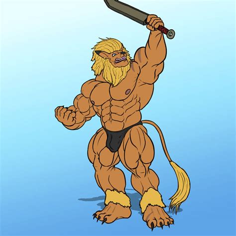 Anthro Muscle Leomon By Yourinnerbeast On Deviantart