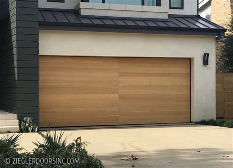Contemporary Modern Wood Garage Doors Ziegler Doors Inc