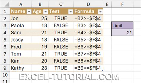 Build A Logical Test In Excel
