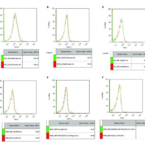 Cd1632 Expression On 4t1 Or Nxs2 Cells A Cd1632 Fc Receptor