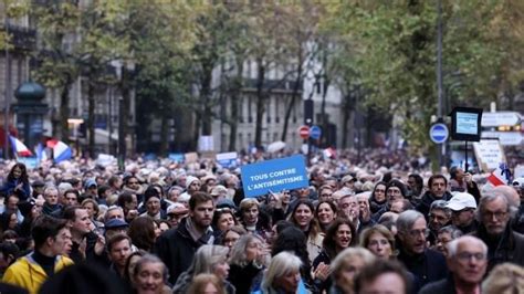 Bbc Марш против антисемитизма в Париже перемешал политическую колоду Франции В эти выходные в