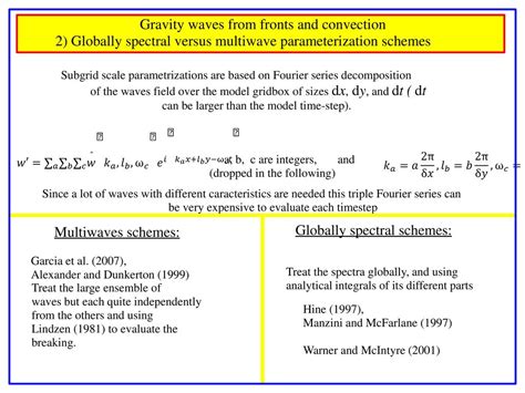 Gravity Waves From Fronts And Convection Ppt Download