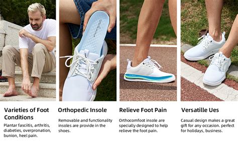Mens Orthopedic Fashion Sneakers With Arch Support