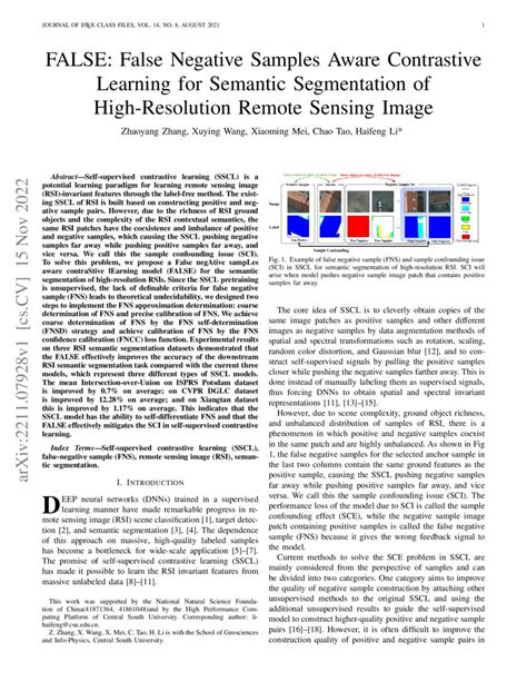 False False Negative Samples Aware Contrastive Learning For Semantic