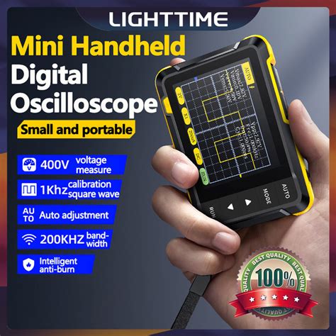 Dso152 Mini Handheld Digital Oscilloscope 200khz Analog Bandwidth 2 5msa S Real Time Sampling