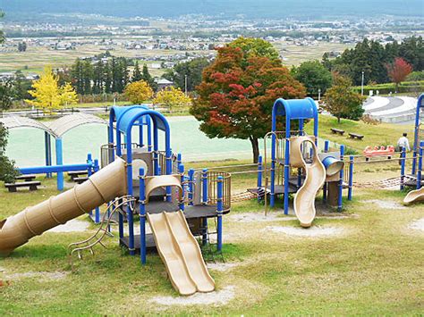 池田町クラフトパーク遊具場 信州安曇野の風