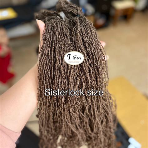 Handmade Sisterlock Extensions 100 Afro Kinky Human Hair Locs Etsy