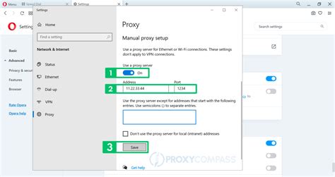 Setting Up Proxy Servers In The Opera Browser Proxycompass