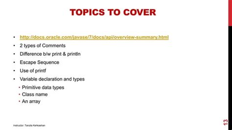 OOP Lecture 1 Intro To Java Pptx