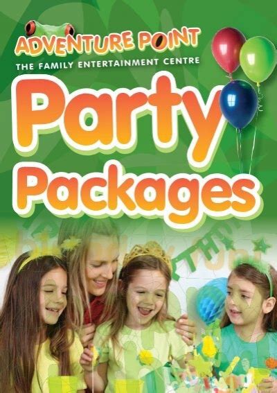 Party Package Brochure Adventure Point