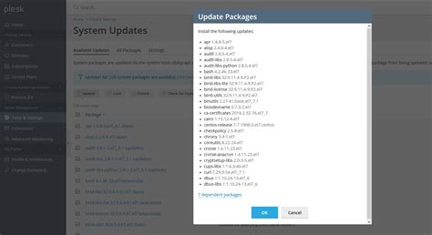 Applying System Updates On Your Plesk Server Ans Documentation