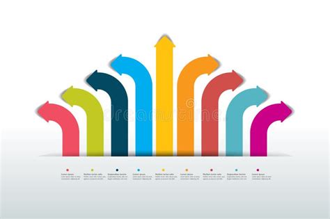 Arrow Infographics Scheme Flowchart Template Stock Vector