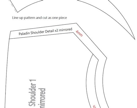 Shoulderpauldron And Bracer Armor Patterns Fantasy Etsy Canada