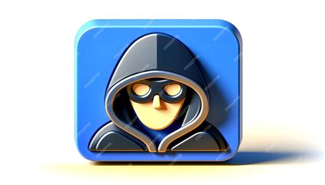 Premium Photo 3d Stealth Hacker Icon A Symbol Of Cyber Security Vigilance And Stealthy Hacker