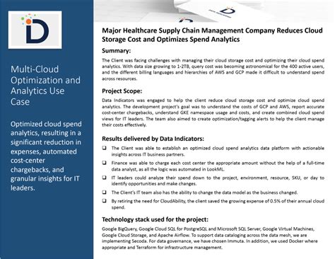 data centric data indicators