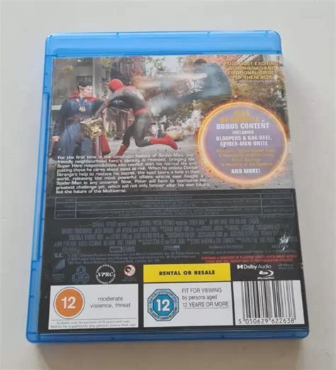 Spider Man No Way Home Blu Ray Marvel Tom Holland Zendaya Benedict