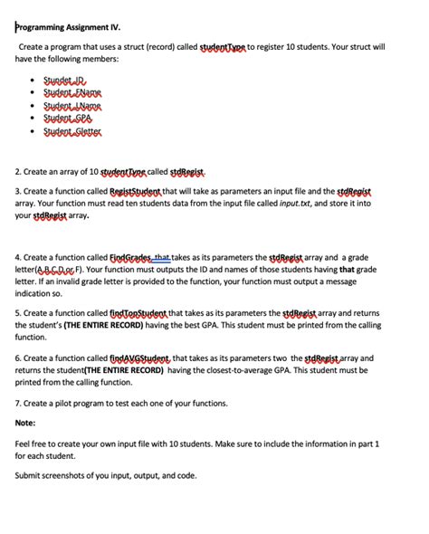 Solved Programming Assignment Iv Create A Program That Uses