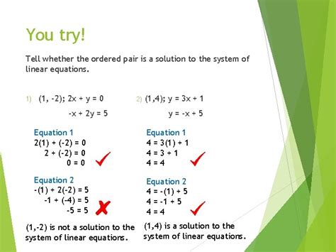 Solving Systems Of Linear Equations By
