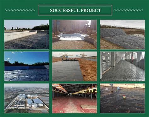 Antioxidant Reinforced Hdpe Textured Rubber Roof Liner Bituminous Geomembrane