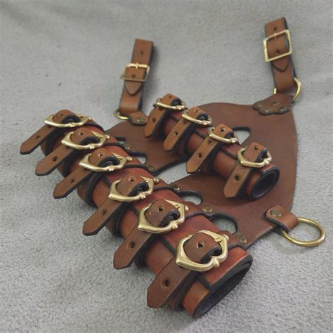 Leather Sword Frog Double Medieval Style Joes Sword Stuff