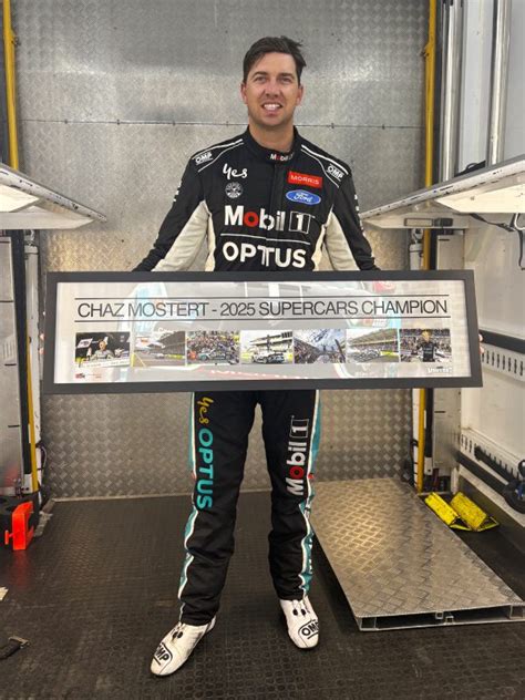 Chaz Mostert 2025 Supercars Champion Panoramic Z Motorsport Memorabilia